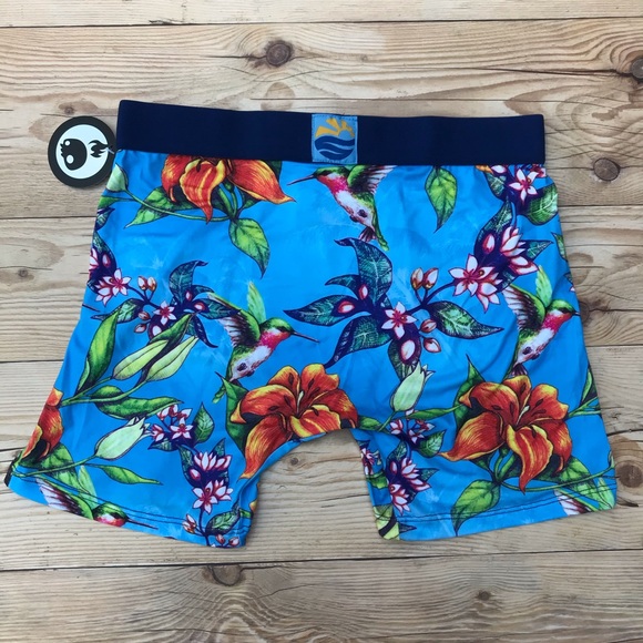 Crazy Boxer | Underwear & Socks | Crazy Boxer Blue Tropical Mens Boxer ...